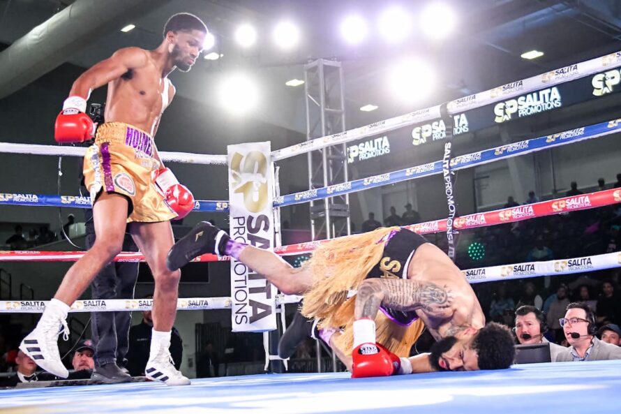 Photos: Ardreal Holmes Jr stops Marlon Harrington at Big Time Boxing USA - FIGHTMAG