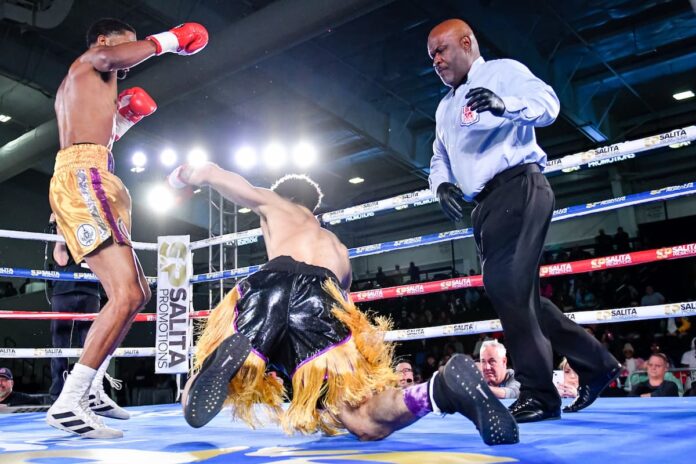 Photos: Ardreal Holmes Jr stops Marlon Harrington at Big Time Boxing USA - FIGHTMAG