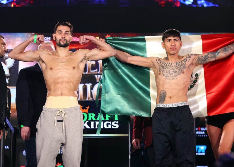 Teofimo Lopez vs Jamaine Ortiz weigh-in photos - FIGHTMAG