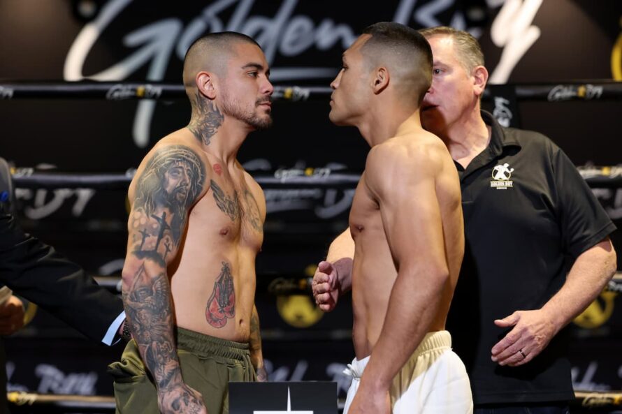 Photos: Joseph Diaz vs Jesus Perez on weight for 140-pound bout in ...