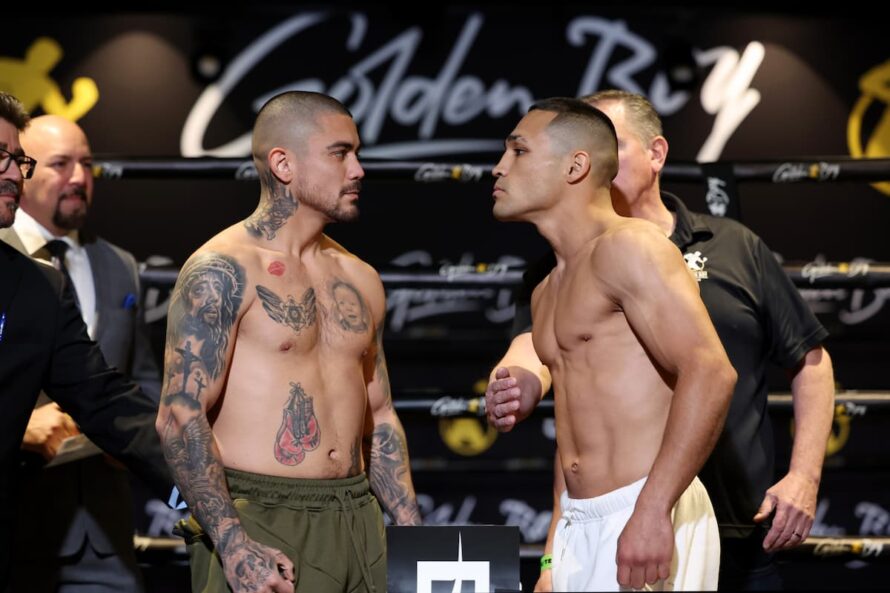 Photos: Joseph Diaz vs Jesus Perez on weight for 140-pound bout in ...