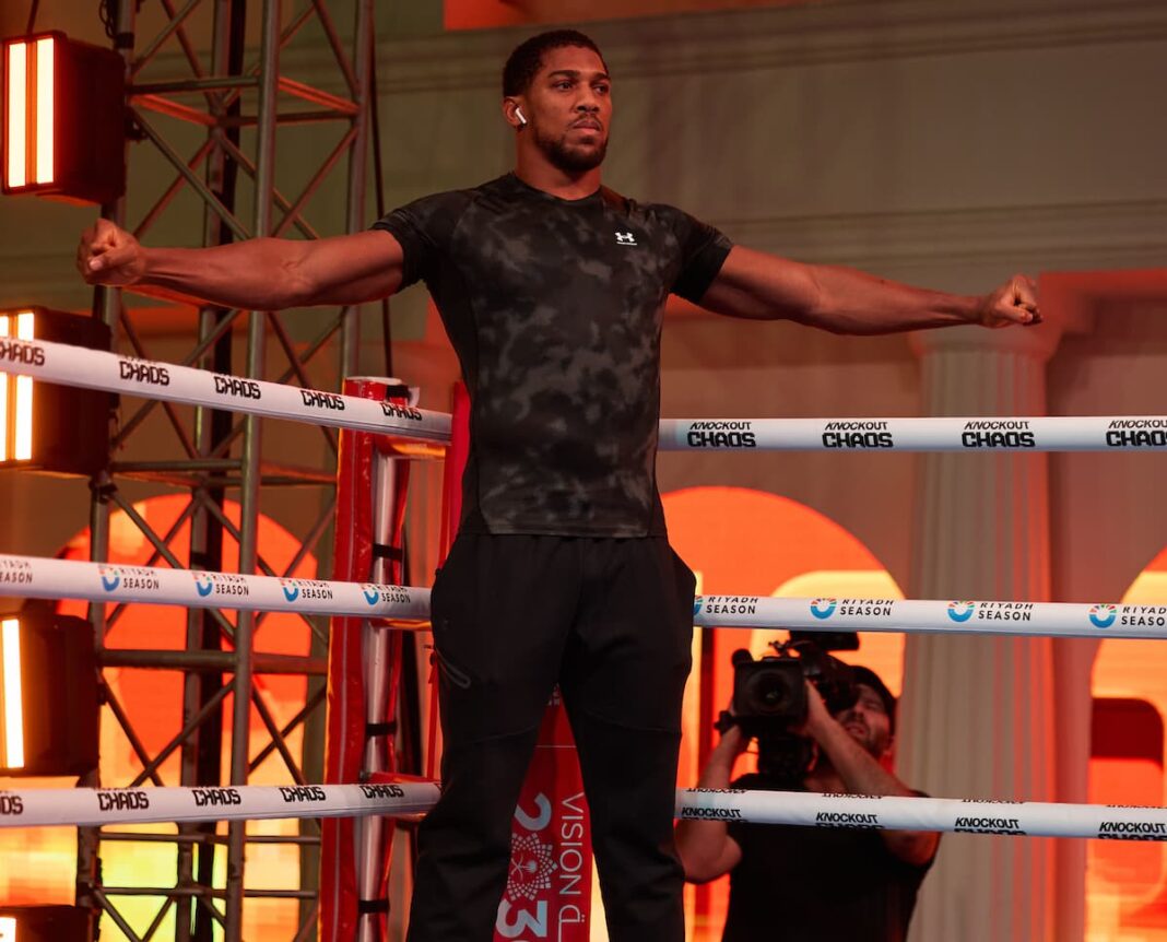 Anthony Joshua vs Francis Ngannou open workout photos - FIGHTMAG