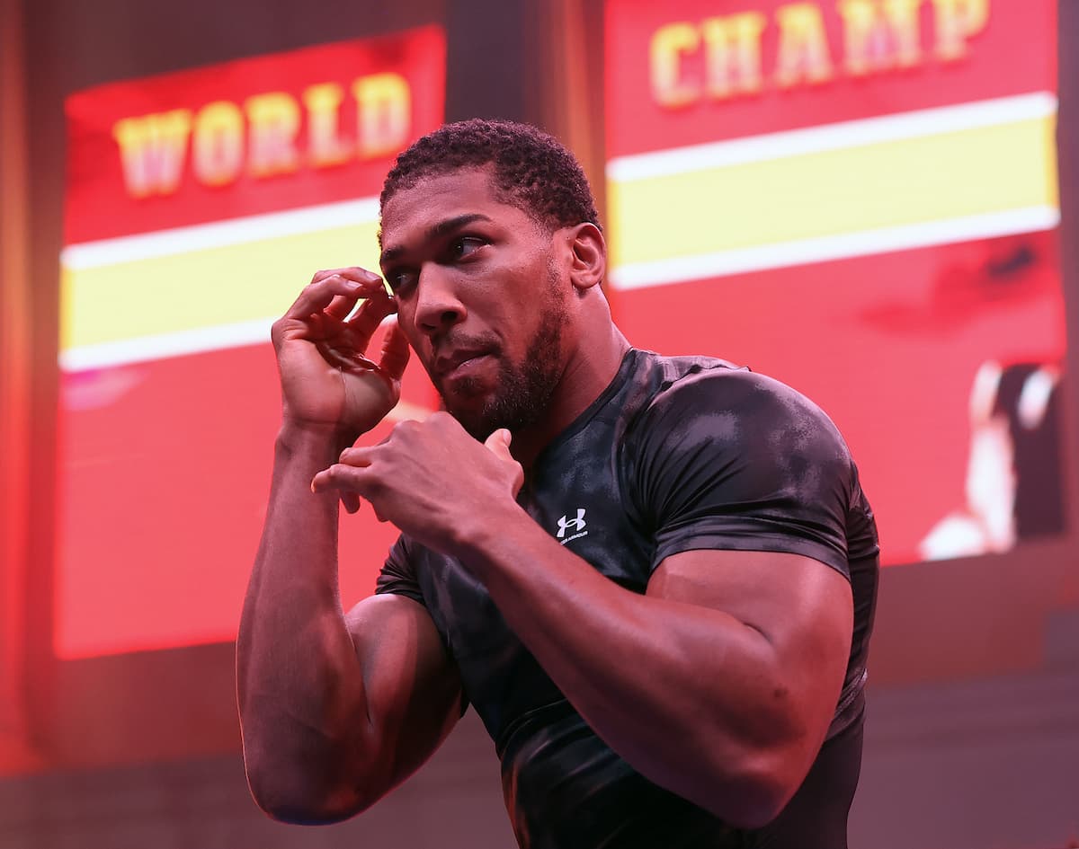 Anthony Joshua vs Francis Ngannou open workout photos - FIGHTMAG