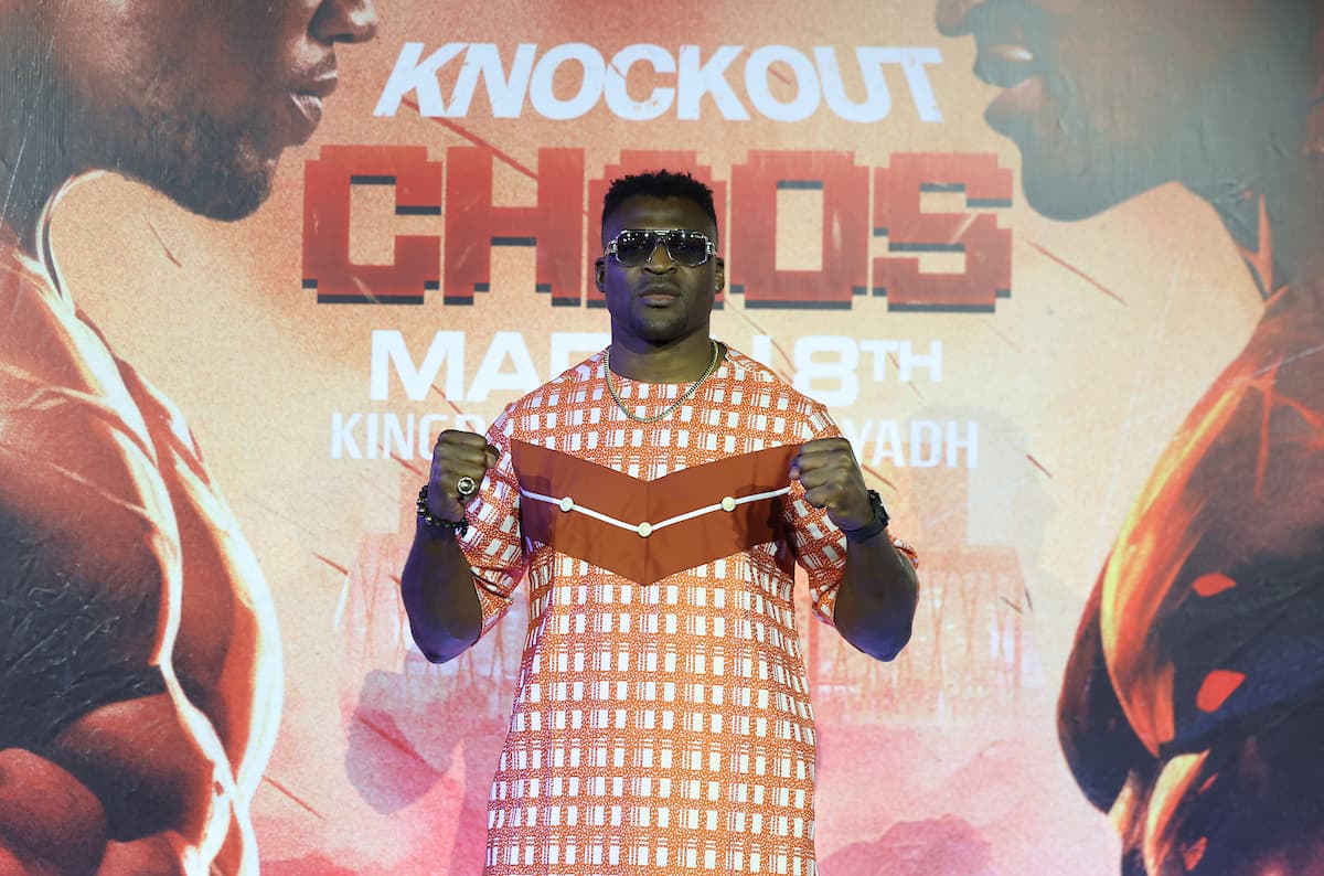 Photos: Anthony Joshua vs Francis Ngannou 'Knockout Chaos' Grand ...