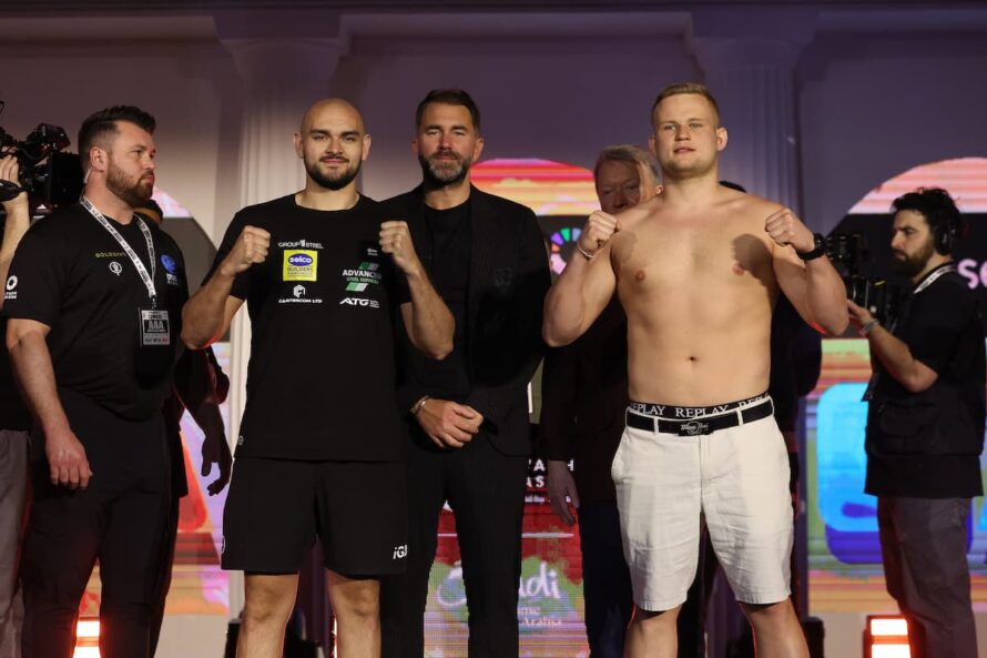 Anthony Joshua vs Francis Ngannou weigh-in photos - FIGHTMAG