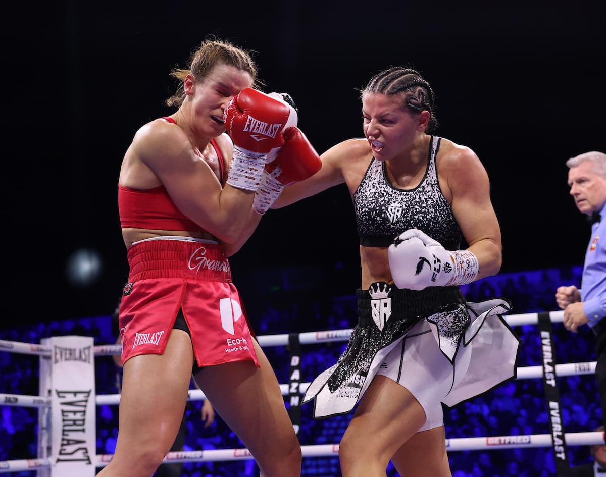 Sandy Ryan eliminates Terri Harper in four rounds to retain title ...