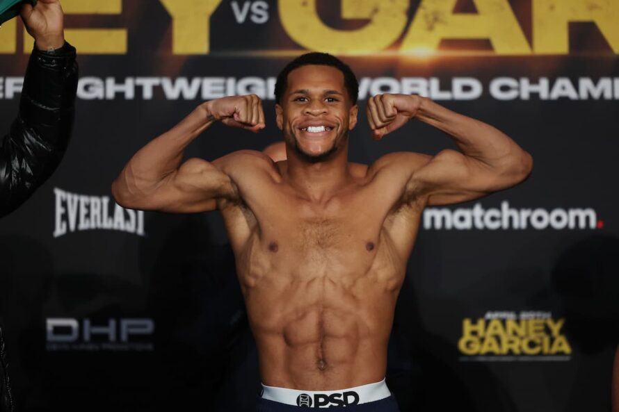 Photos: Devin Haney, Ryan Garcia tip the scales & go face to face in Brooklyn, NY - FIGHTMAG