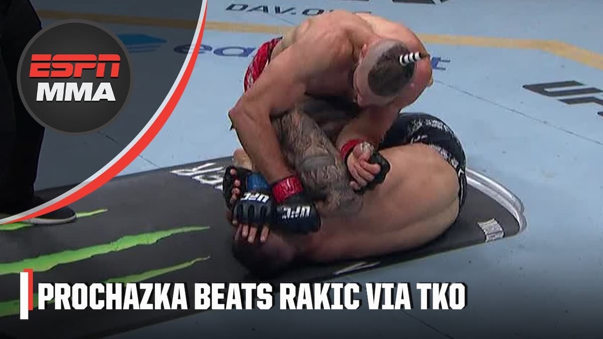 UFC 300 video: Jiri Prochazka overwhelms Aleksandar Rakic in second ...