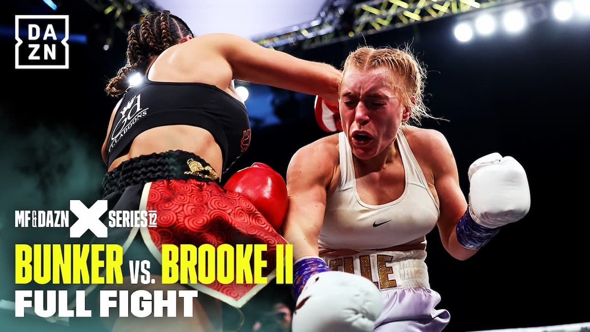 Full fight video: Elle Brooke knocks out AJ Bunker in third round to ...