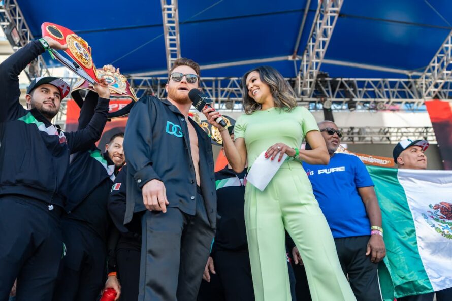 Photos: Canelo Alvarez, Jaime Munguia & undercard fighters tip the ...