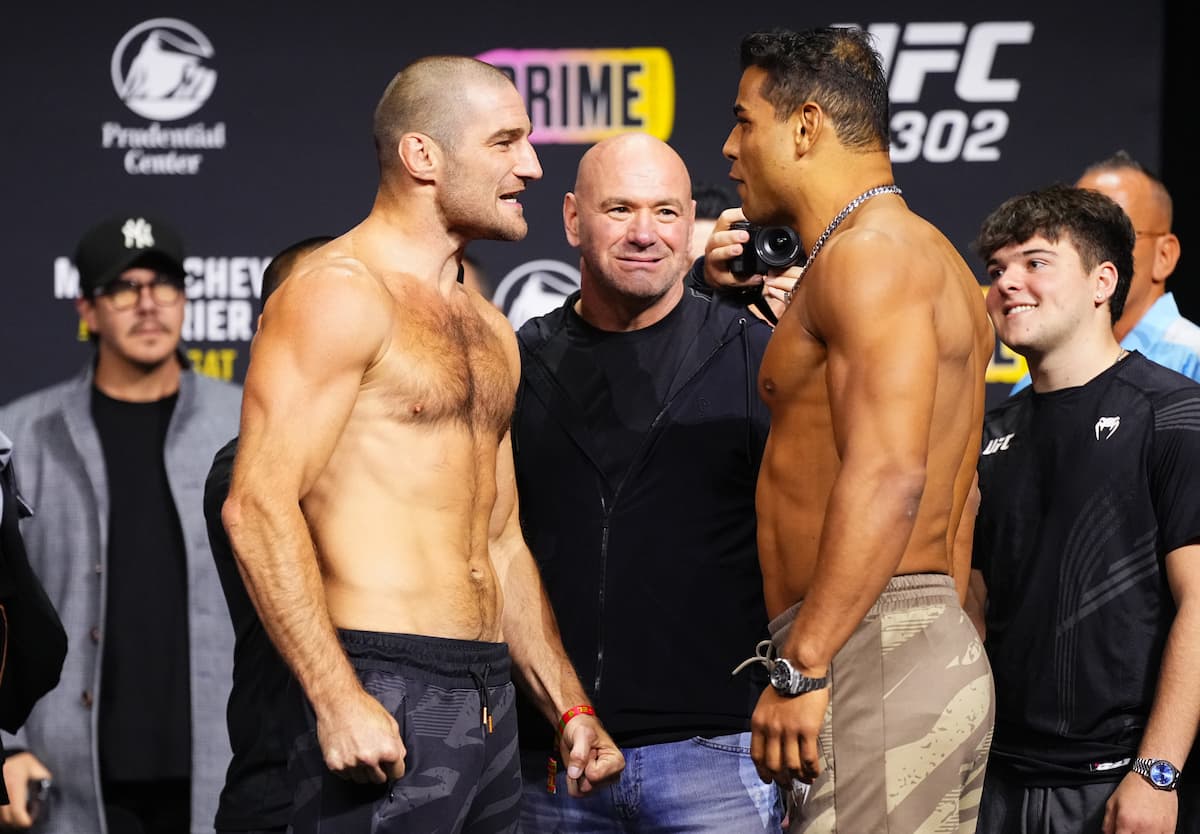 UFC 302 ceremonial weigh-ins & faceoff video - FIGHTMAG