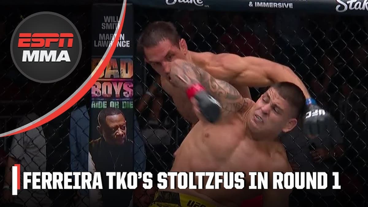 UFC Louisville video: Brunno Ferreira TKO's Dustin Stoltzfus with ...