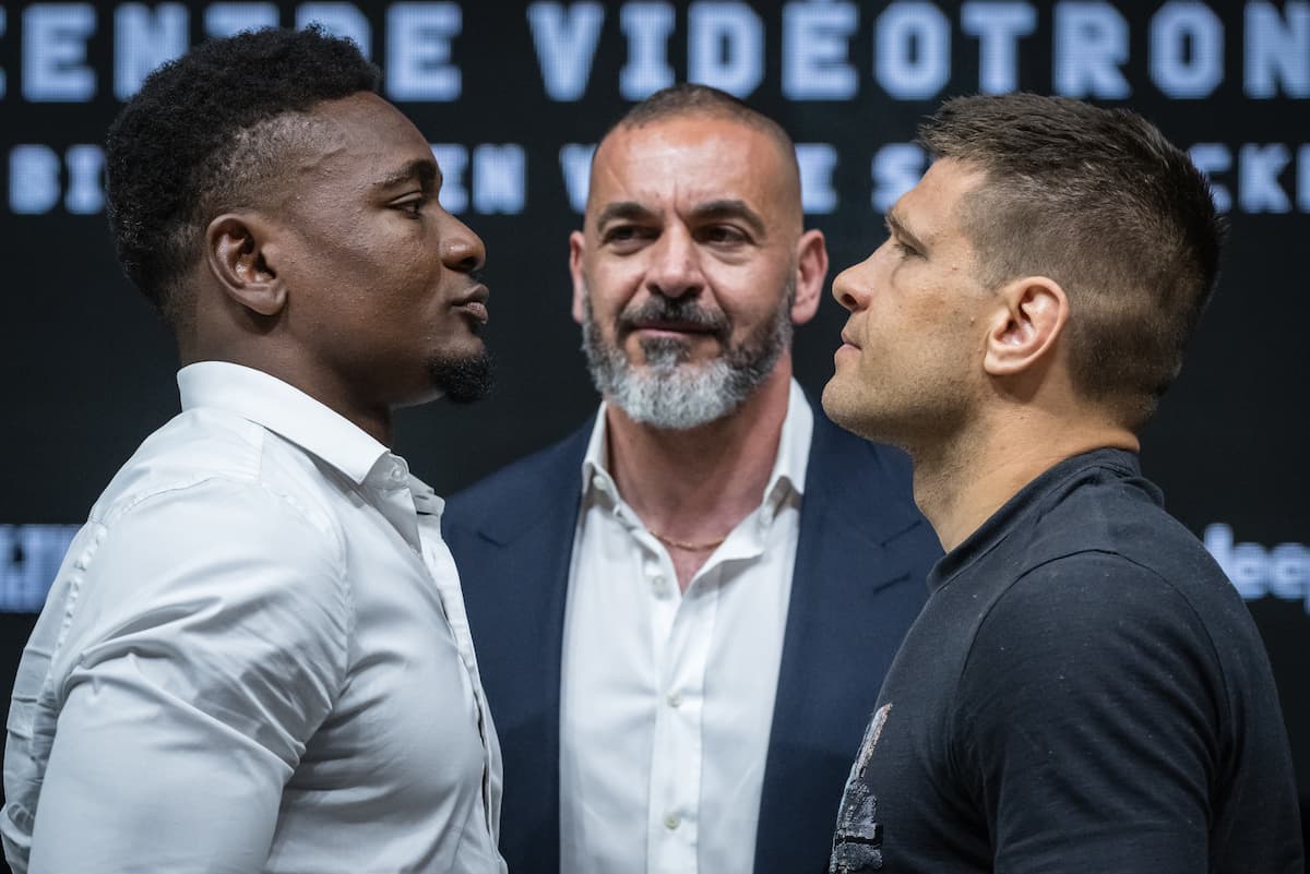 Photos: Christian Mbilli vs Sergiy Derevyanchenko first faceoff - FIGHTMAG