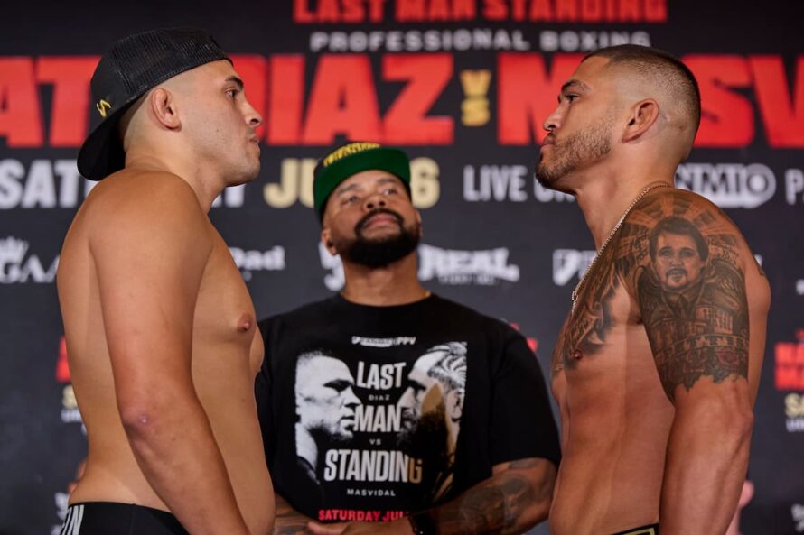 Photos: Nate Diaz vs Jorge Masvidal boxing match set at cruiserweight ...