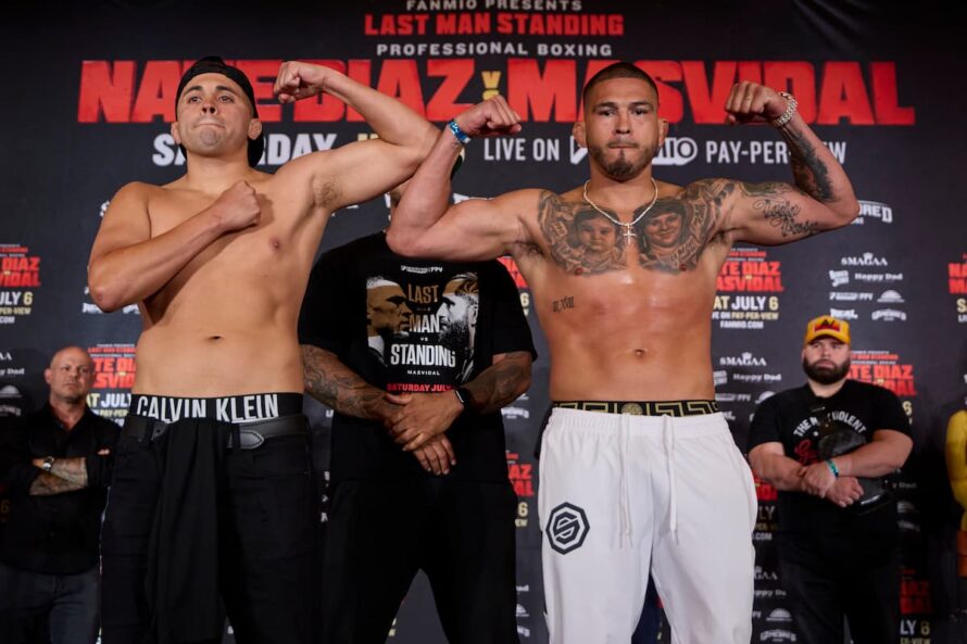Photos: Nate Diaz vs Jorge Masvidal boxing match set at cruiserweight ...