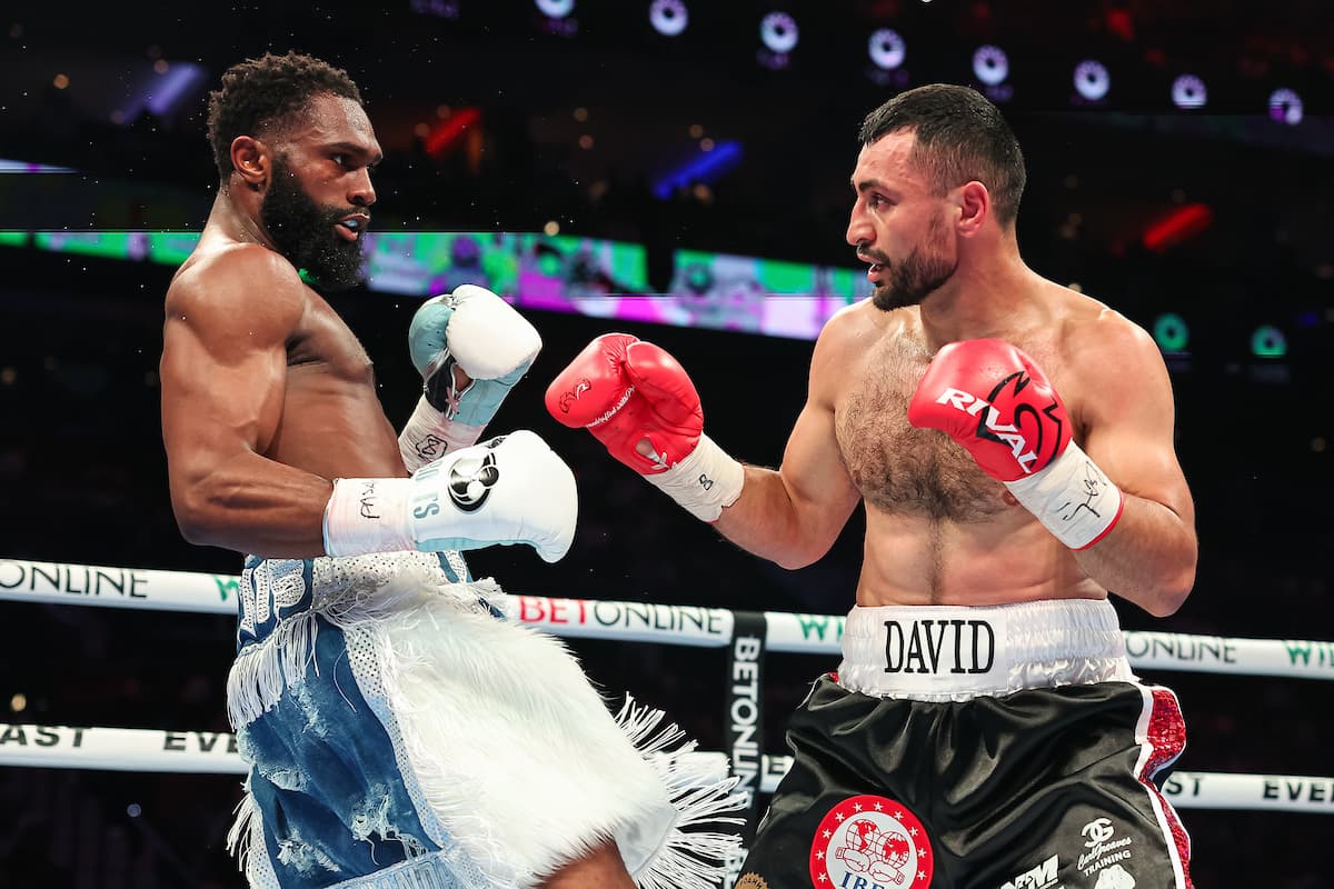 Photos: Jaron Ennis drops & stops David Avanesyan in five rounds to ...