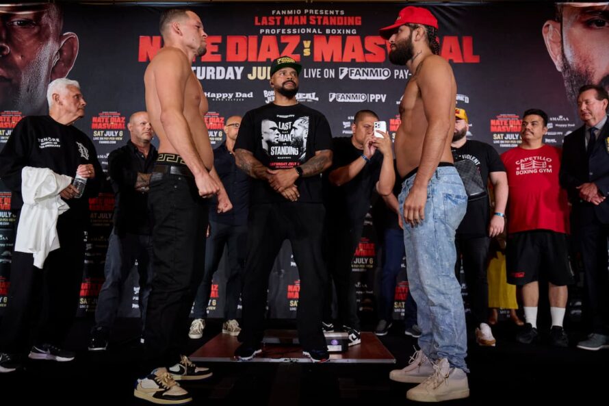 Photos: Nate Diaz vs Jorge Masvidal boxing match set at cruiserweight ...