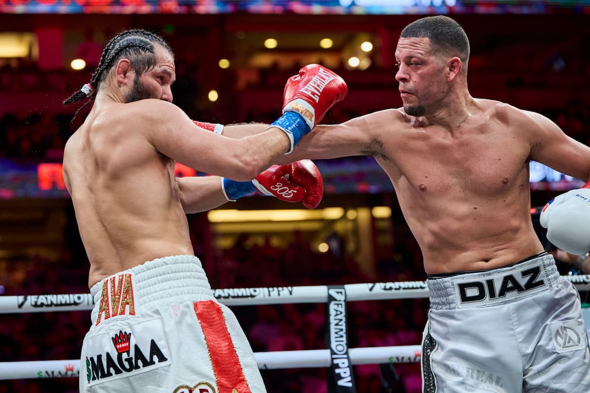 Video: Nate Diaz wins boxing match against Jorge Masvidal - FIGHTMAG Video: Nate Diaz wins boxing match against Jorge Masvidal - FIGHTMAG