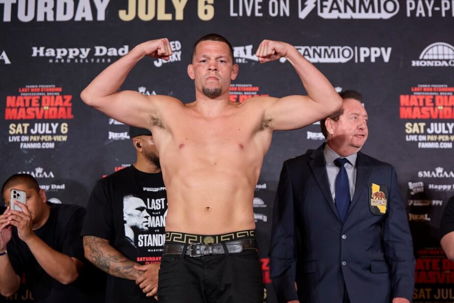 Photos: Nate Diaz vs Jorge Masvidal boxing match set at cruiserweight ...