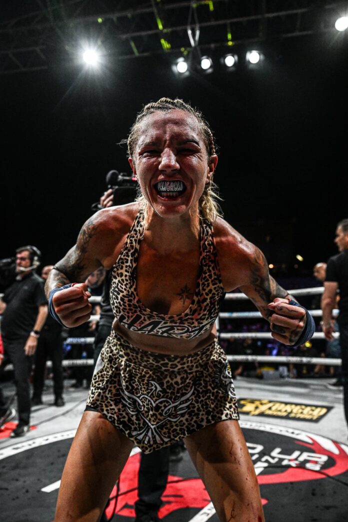 Photos: Britain Hart bests Taylor Starling to retain title at BKFC 63 ...