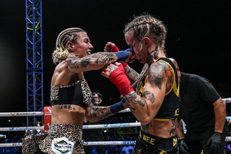 Photos: Britain Hart bests Taylor Starling to retain title at BKFC 63 ...