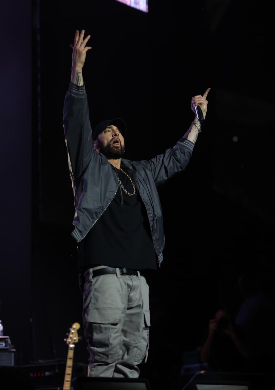 Photos: Eminem performs top hits ahead of Crawford vs Madrimov boxing ...