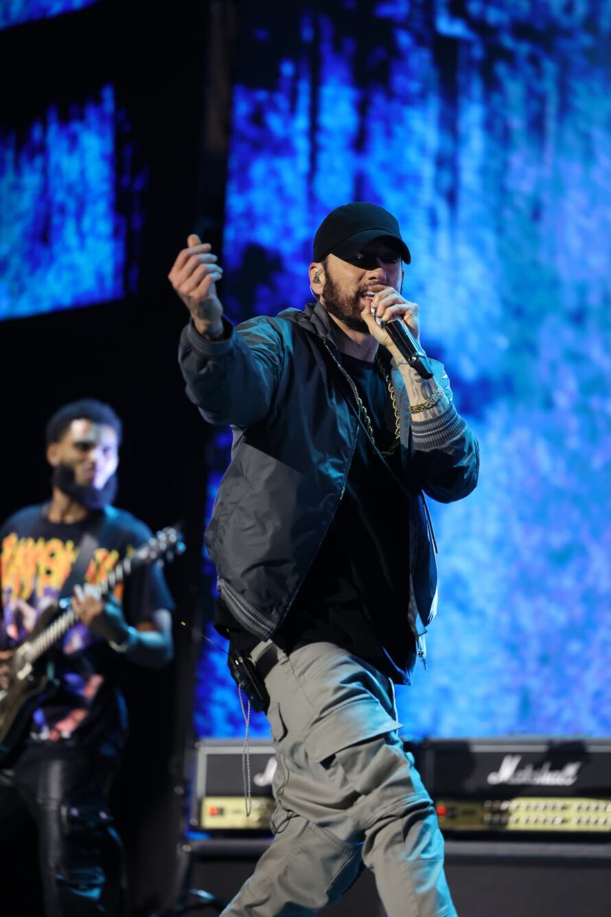 Photos: Eminem performs top hits ahead of Crawford vs Madrimov boxing ...
