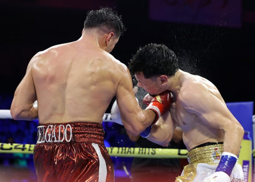 Photos: Angelo Leo KO's Luis Alberto Lopez to become two-weight ...