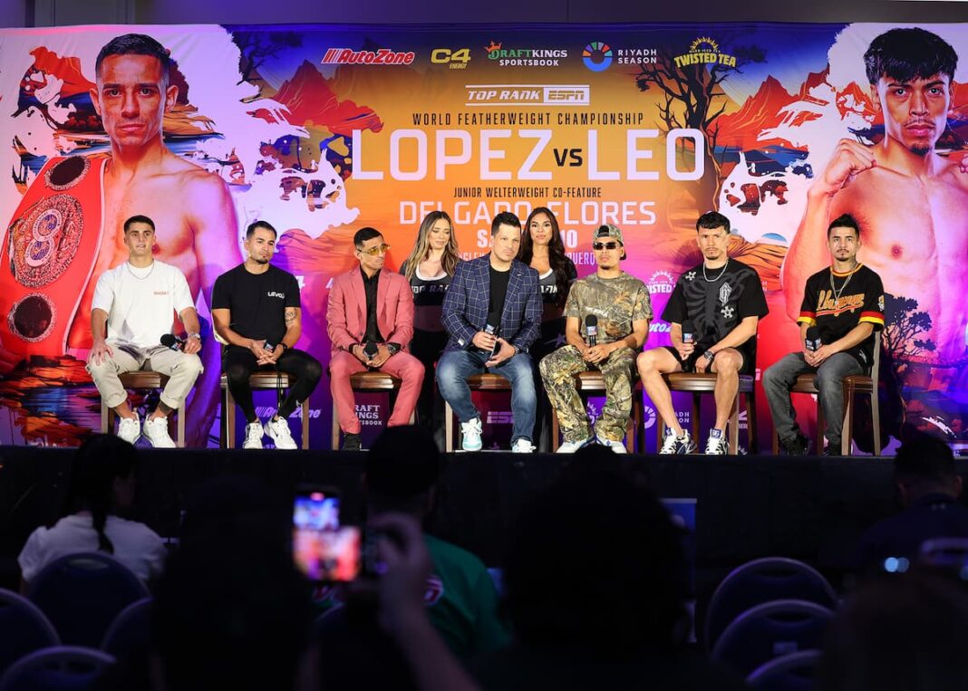 Photos: Luis Alberto Lopez vs Angelo Leo pre-fight press conference ...