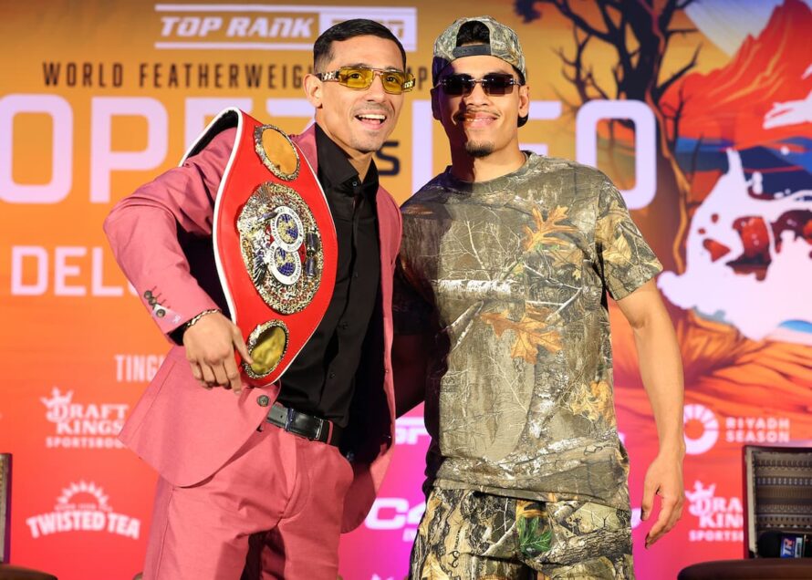 Photos: Luis Alberto Lopez vs Angelo Leo pre-fight press conference ...