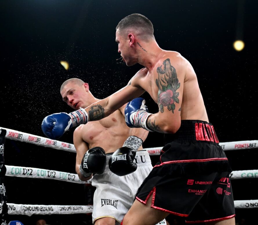 Photos: Nikita Tszyu TKO's Koen Mazoudier with barrage of punches in ...