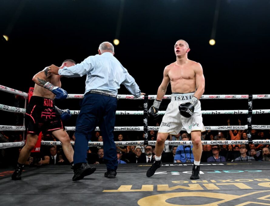 Photos: Nikita Tszyu TKO's Koen Mazoudier with barrage of punches in ...