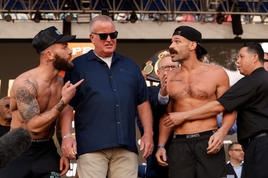 Photos: Canelo Alvarez vs Edgar Berlanga on weight for 168 lbs title in ...
