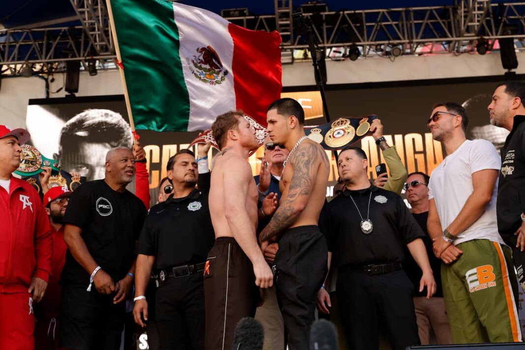 Photos: Canelo Alvarez vs Edgar Berlanga on weight for 168 lbs title in ...