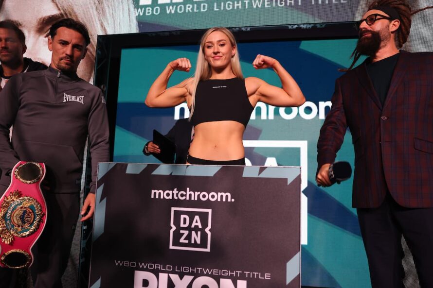 Rhiannon Dixon vs Terri Harper on weight for 135 lbs title in Sheffield ...