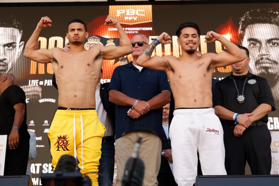 Photos: Canelo Alvarez vs Edgar Berlanga on weight for 168 lbs title in ...