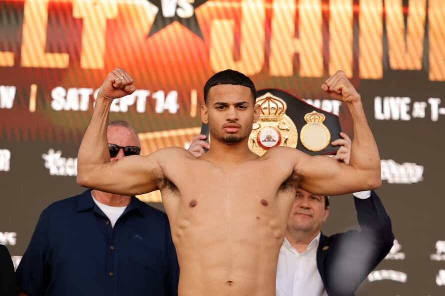 Photos: Canelo Alvarez vs Edgar Berlanga on weight for 168 lbs title in ...