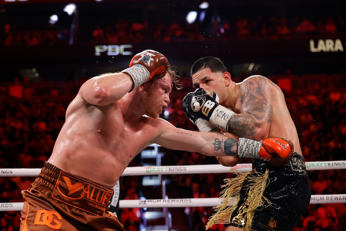 Photos: Canelo Alvarez drops Edgar Berlanga in third round, bests by ...