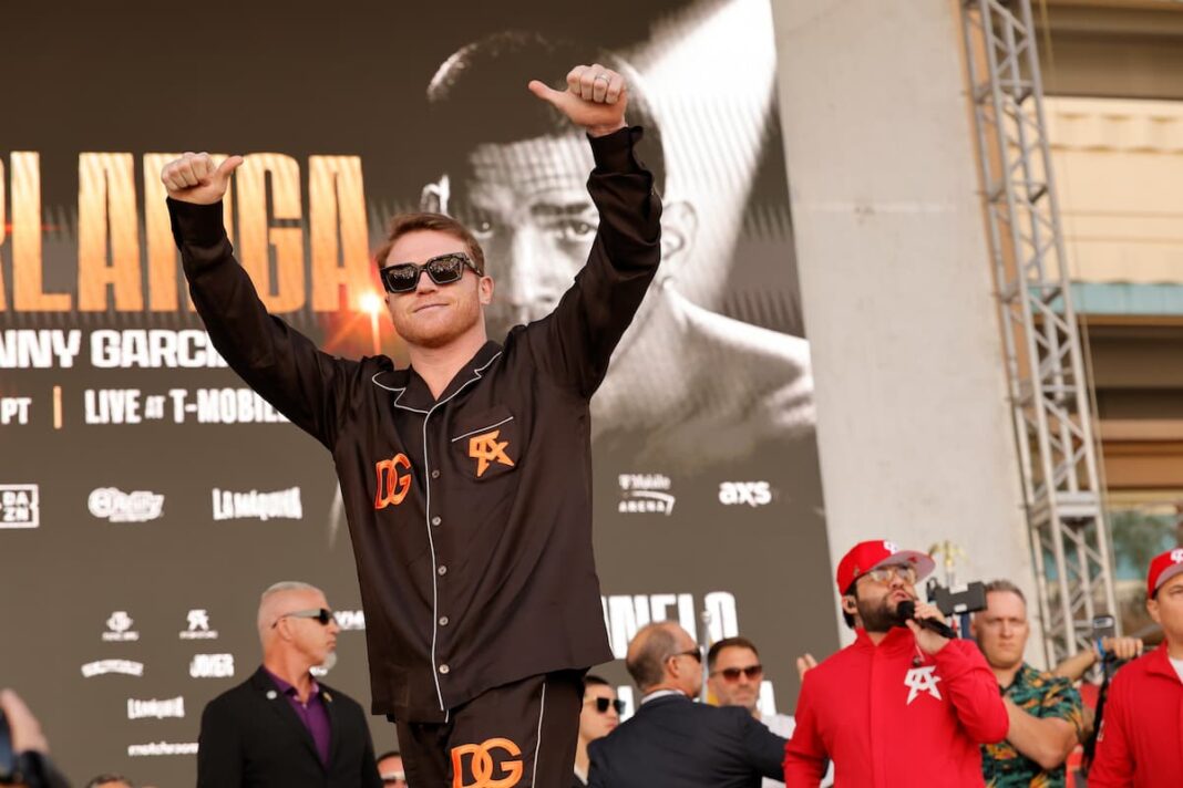 Photos: Canelo Alvarez vs Edgar Berlanga on weight for 168 lbs title in ...