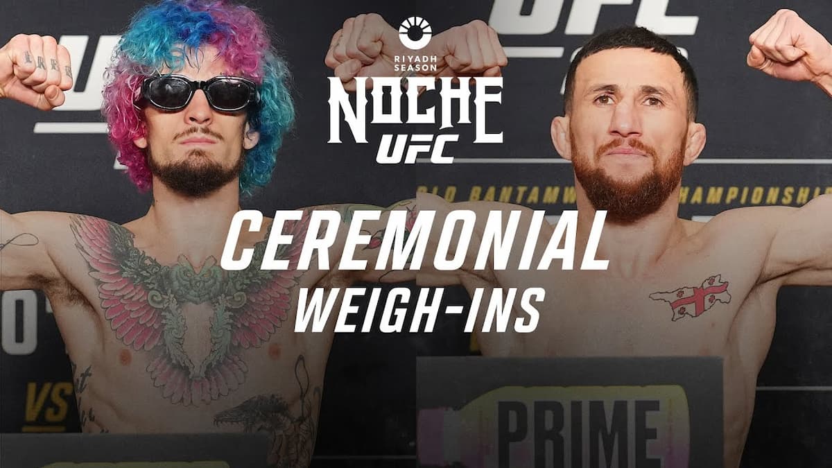 UFC 306 ceremonial weigh-in video - FIGHTMAG