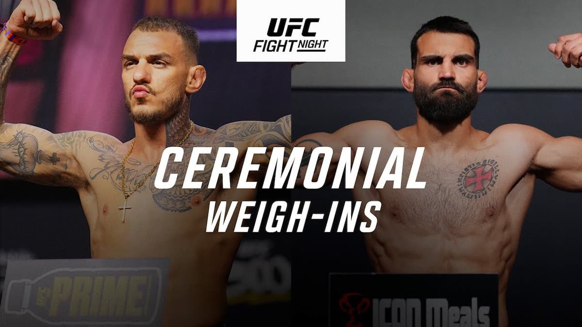 UFC Paris weigh-in video - FIGHTMAG