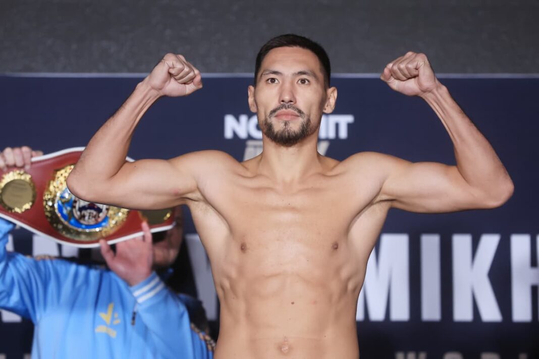 Photos: Janibek Alimkhanuly vs Andrei Mikhailovich on weight for 160 ...