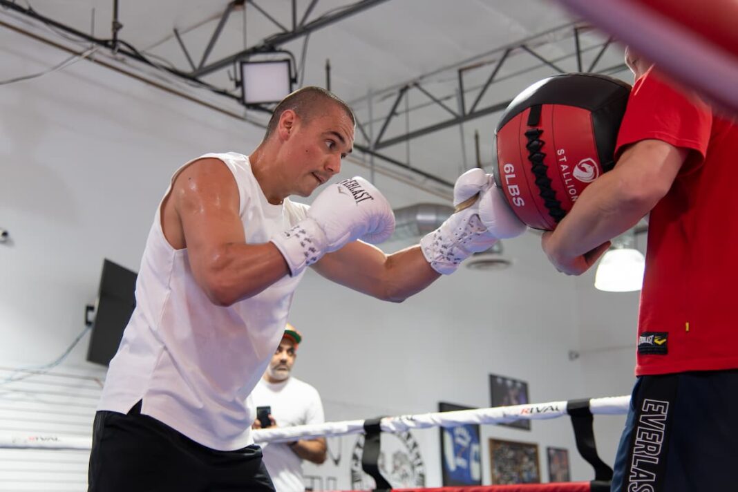 Photos: Tim Tszyu media workout ahead of Bakhram Murtazaliev fight ...