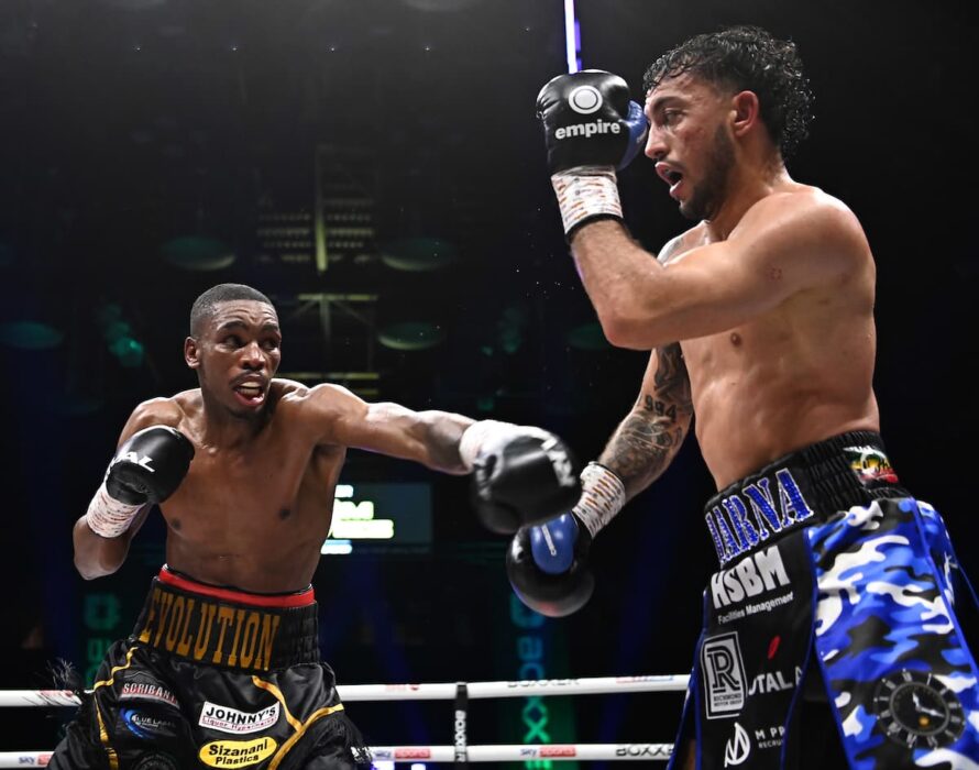 Photos: Adam Azim drops Ohara Davies twice, stops in eighth round ...