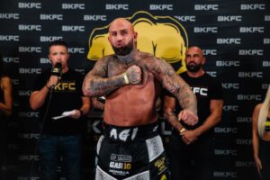 BKFC 68 weigh-in photos: Anthony Faulkner vs Dawid Oskar official in ...