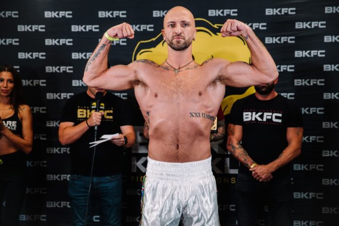 BKFC 68 weigh-in photos: Anthony Faulkner vs Dawid Oskar official in ...