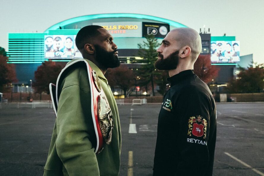 Photos: Jaron 'Boots' Ennis vs Karen Chukhadzhian first face-off ahead ...