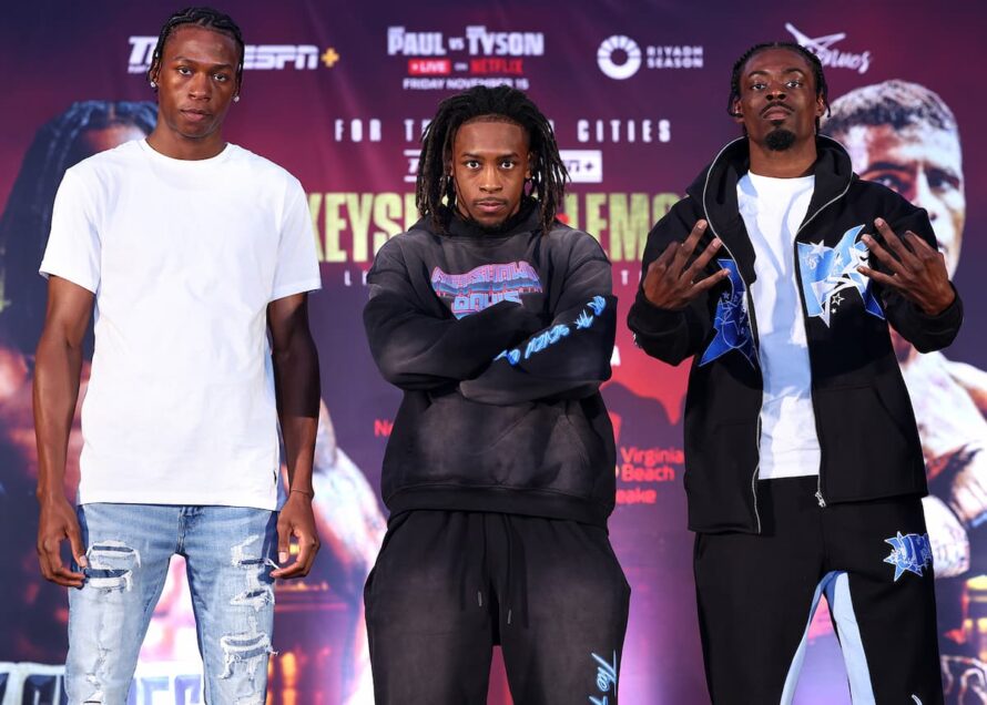 Photos: Keyshawn Davis vs Gustavo Daniel Lemos final pre-fight press ...