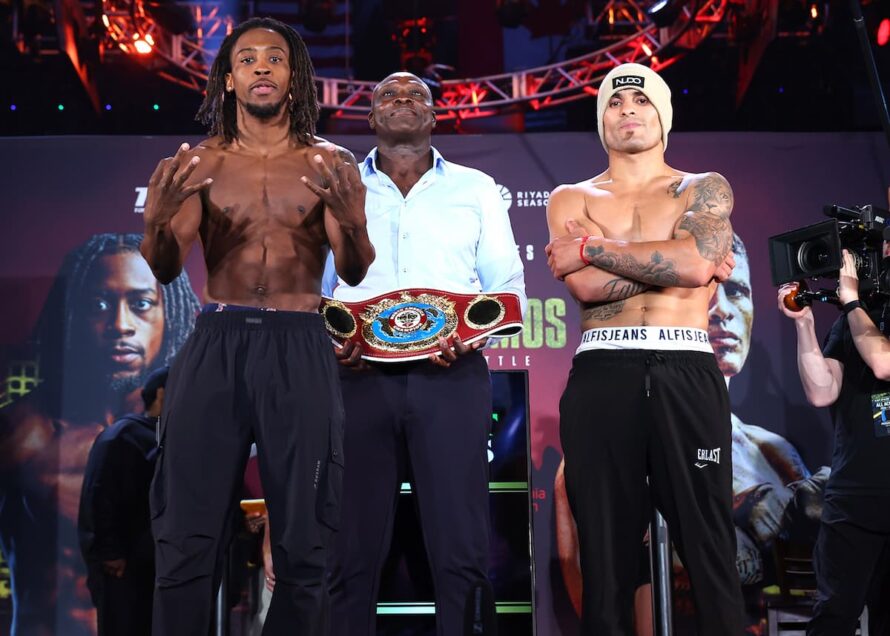 Photos: Keyshawn Davis official, Gustavo Daniel Lemos misses weight by ...