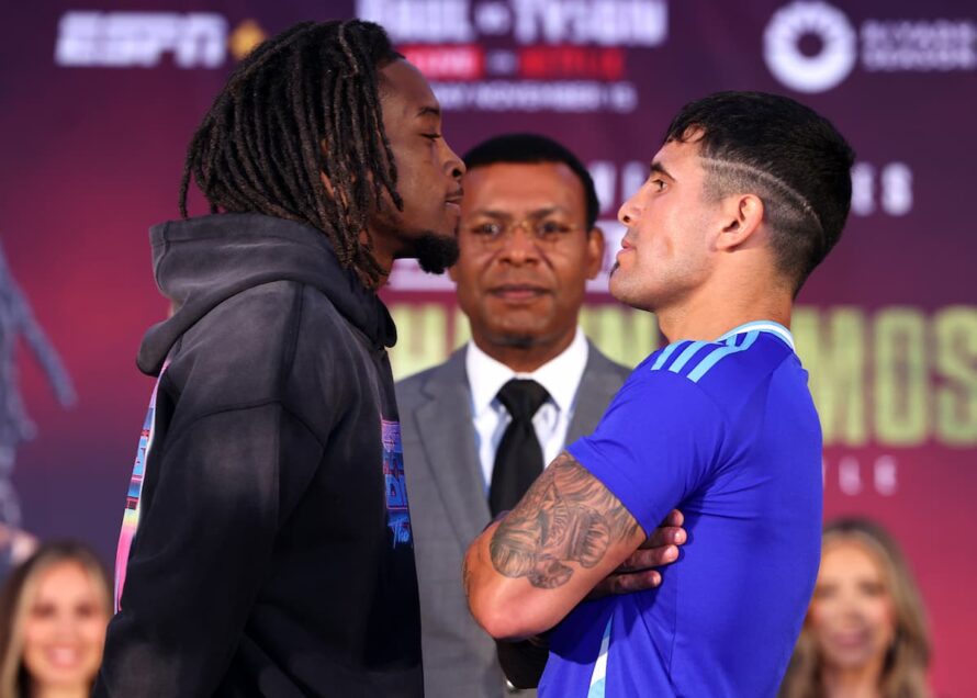 Photos: Keyshawn Davis vs Gustavo Daniel Lemos final pre-fight press ...